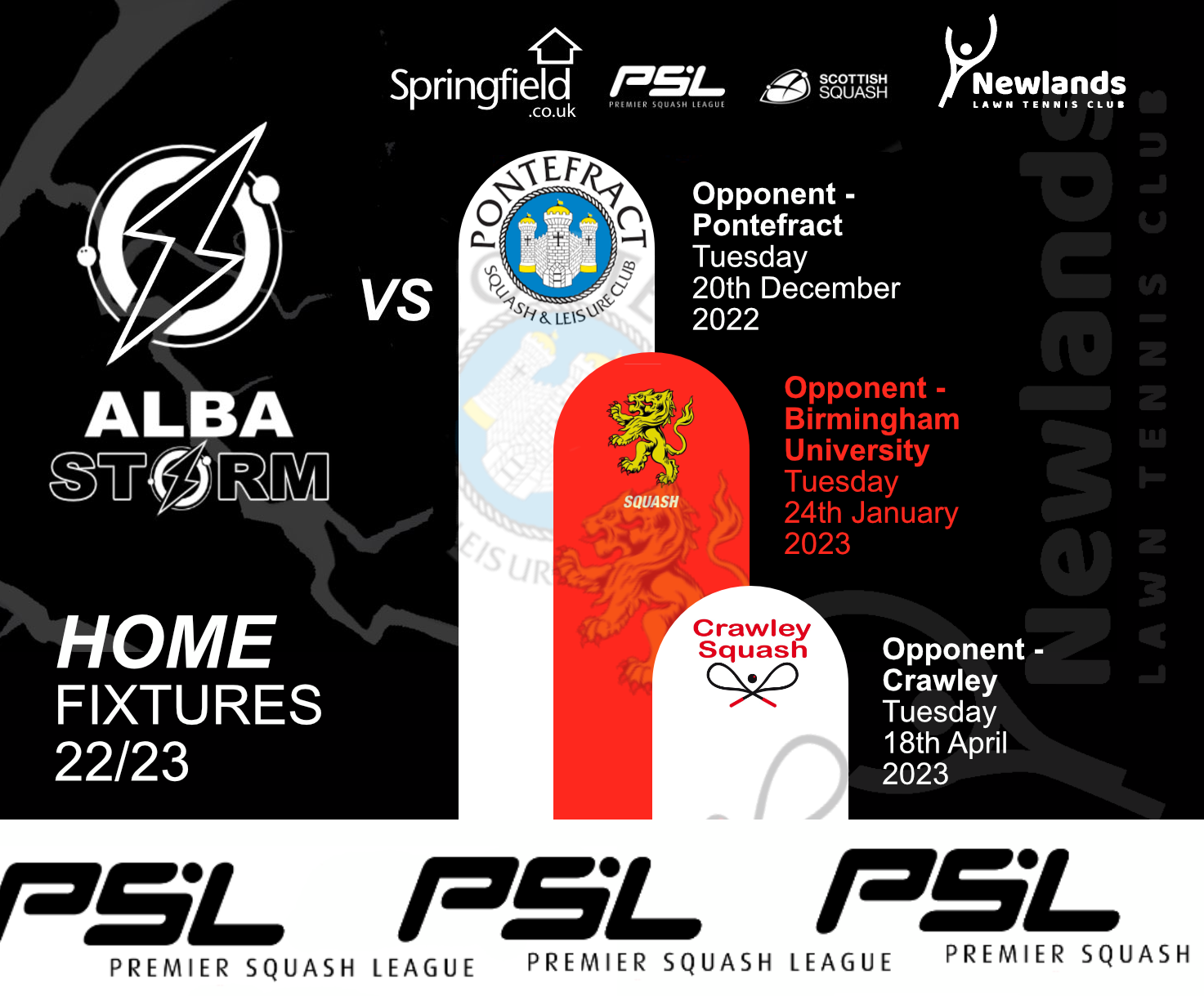 Alba Storm make Glasgow return as Premier Squash League tickets go on ...
